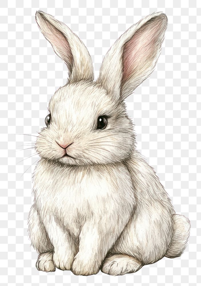 PNG Happy Easter bunny drawing | Free PNG - rawpixel