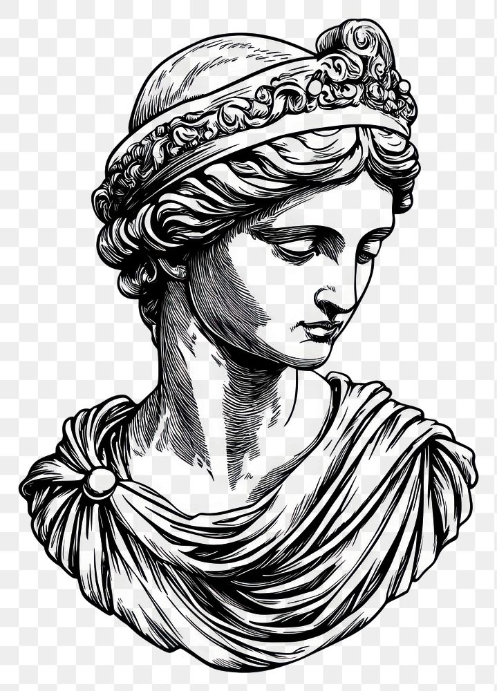 PNG Greek sculpture art sketch | Free PNG - rawpixel