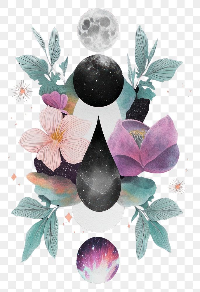 PNG Botanica illustration elements flowers. | Free PNG - rawpixel