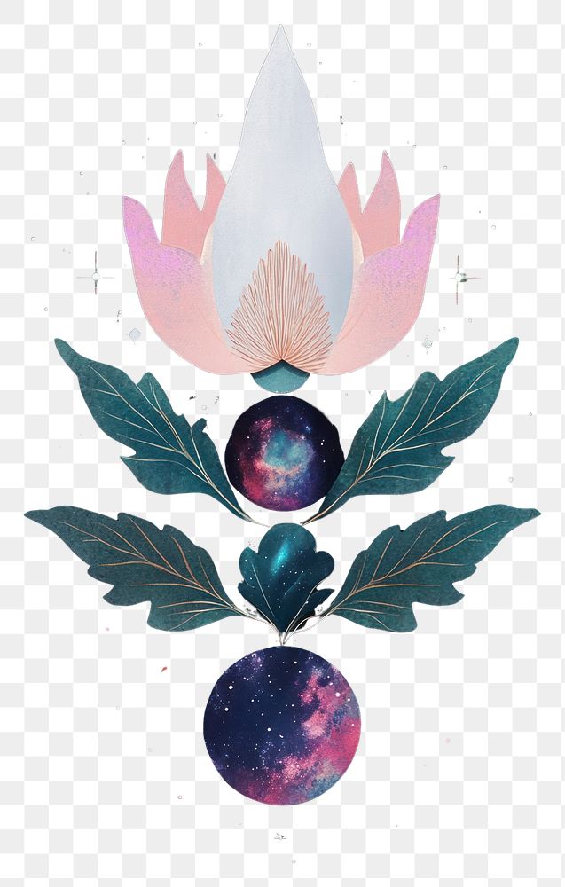 PNG Botanica illustration flower galaxy | Free PNG - rawpixel