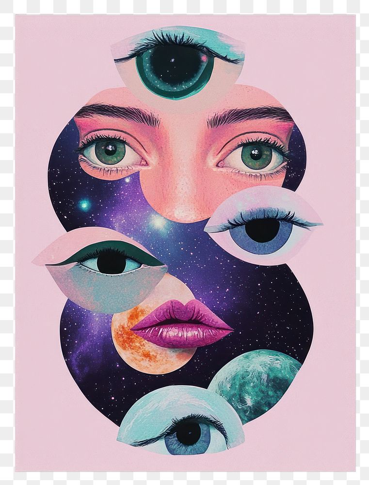 PNG Paper illustration collage galaxy | Free PNG - rawpixel