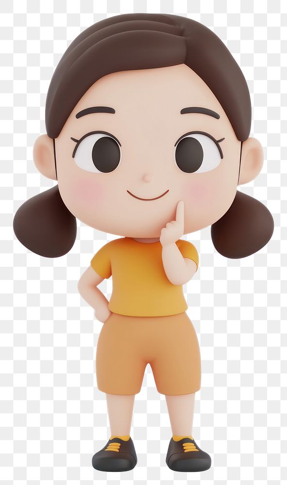 PNG Cute girl Curiosity illustration | Free PNG - rawpixel