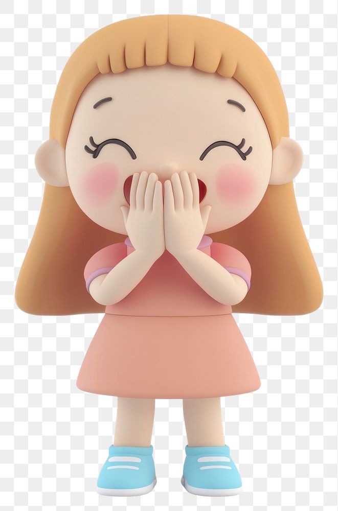 PNG Cute girl Giggly illustration | Free PNG - rawpixel