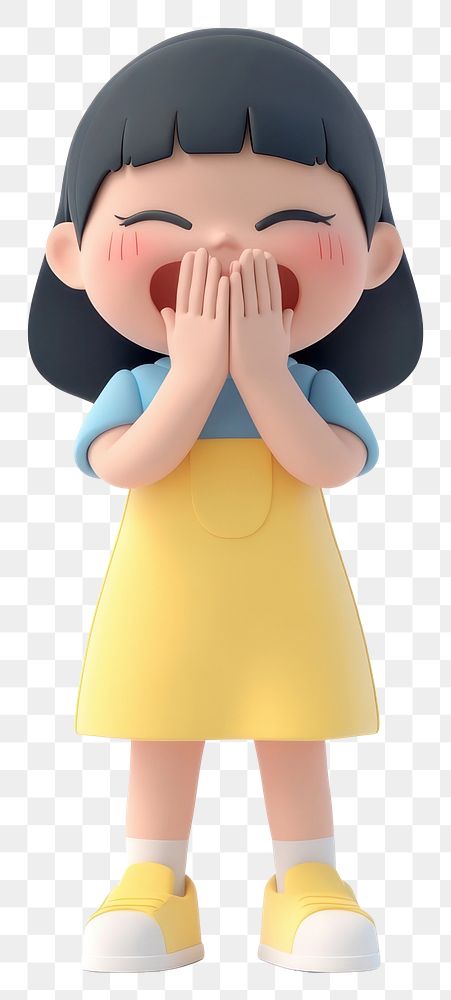 PNG Cute girl Giggly illustration | Free PNG - rawpixel