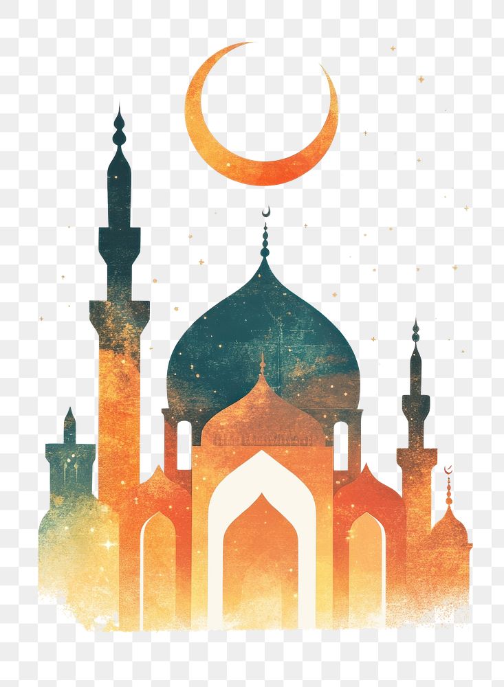 PNG Flat illustration Ramadan mosque | Free PNG - rawpixel