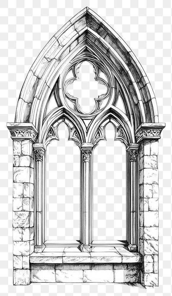 PNG Church window drawing arch | Free PNG - rawpixel