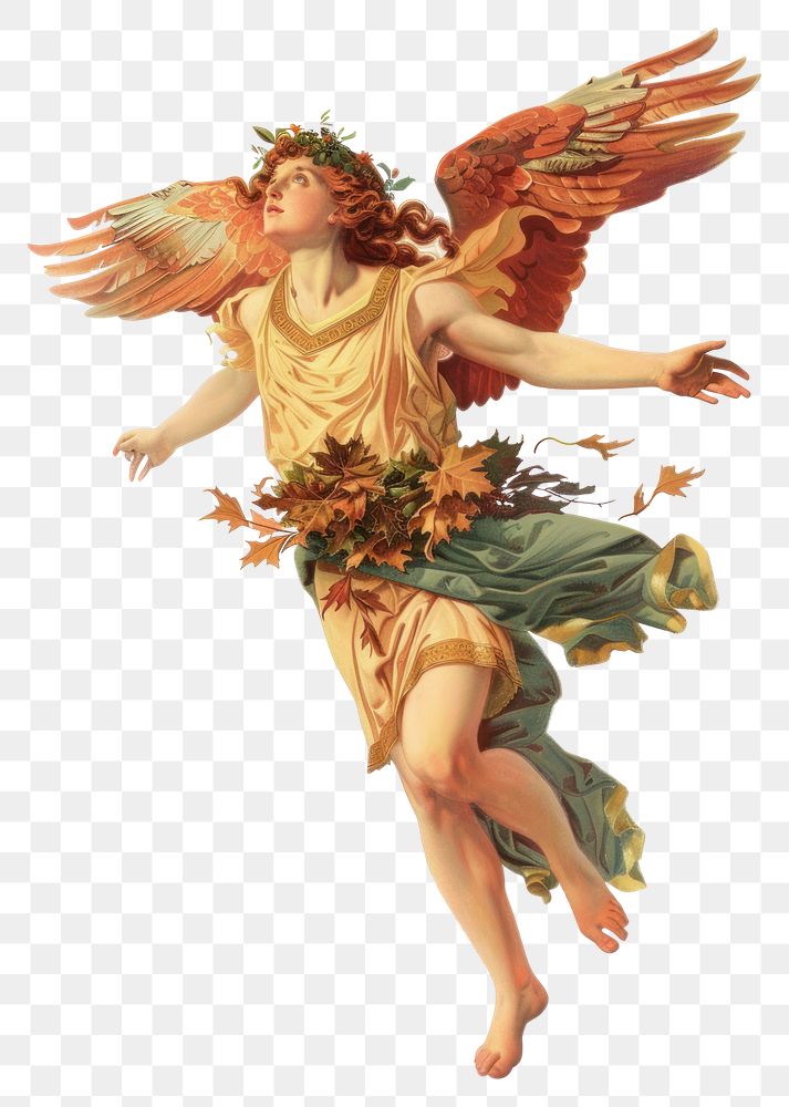 PNG Angel vintage illustration archangel. | Free PNG - rawpixel