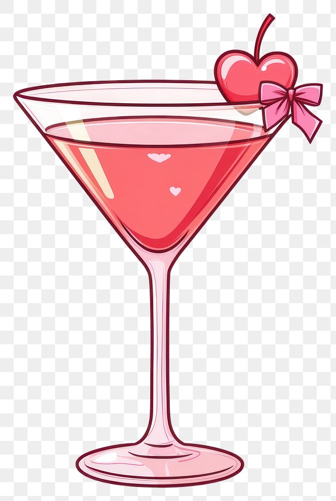 PNG glass martini decorate heart | Free PNG - rawpixel
