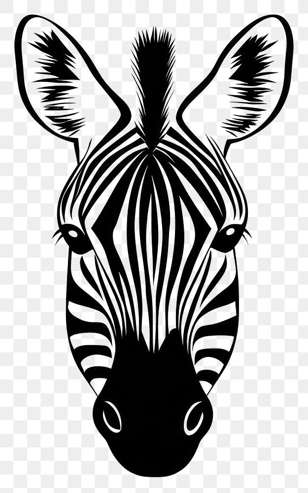 PNG Zebra face linear zebra | Free PNG - rawpixel