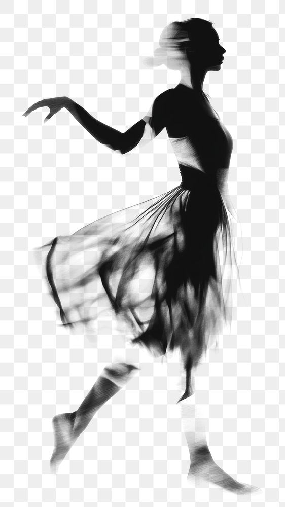 PNG Shadow woman dancing ballet | Free PNG - rawpixel