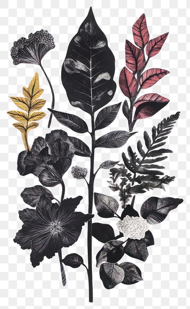 PNG Botanica leaves leaf art. | Free PNG - rawpixel