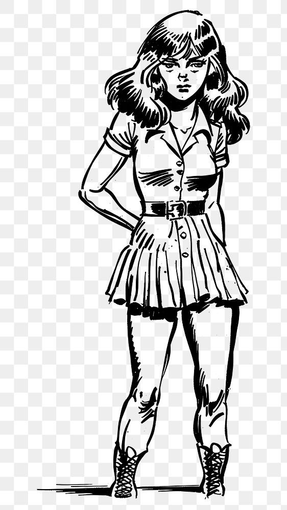 PNG Woman full body drawing | Free PNG - rawpixel