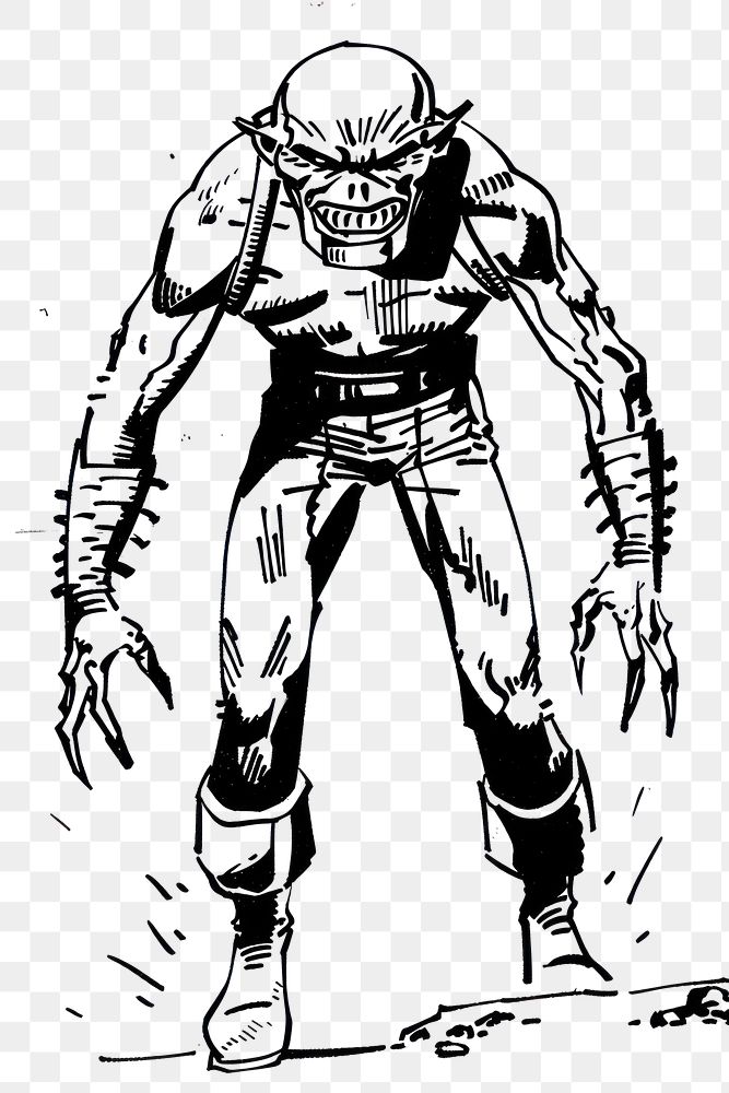 PNG Villain alien full body | Free PNG - rawpixel