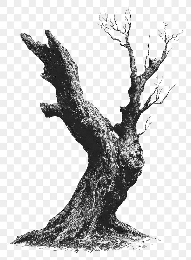 PNG Ancient oak tree art | Free PNG - rawpixel