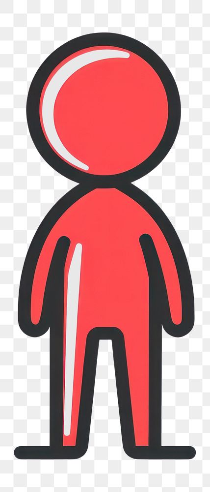 PNG Red stick figure icon | Free PNG - rawpixel