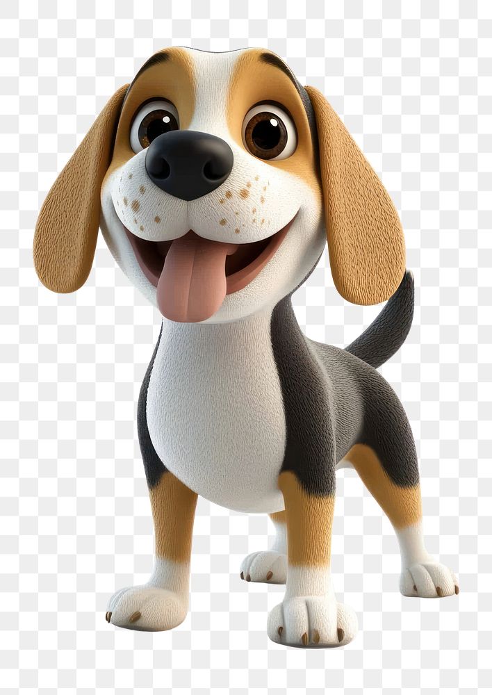 PNG Furry beagle illustration animal | Free PNG - rawpixel