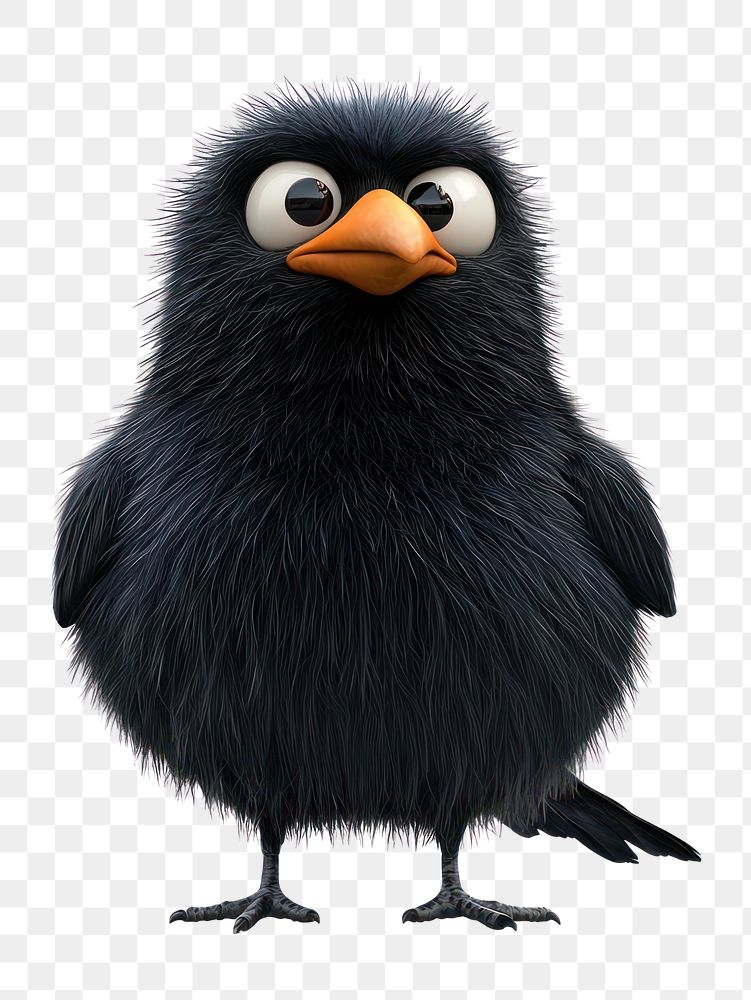 PNG Furry crow illustration blackbird | Free PNG - rawpixel