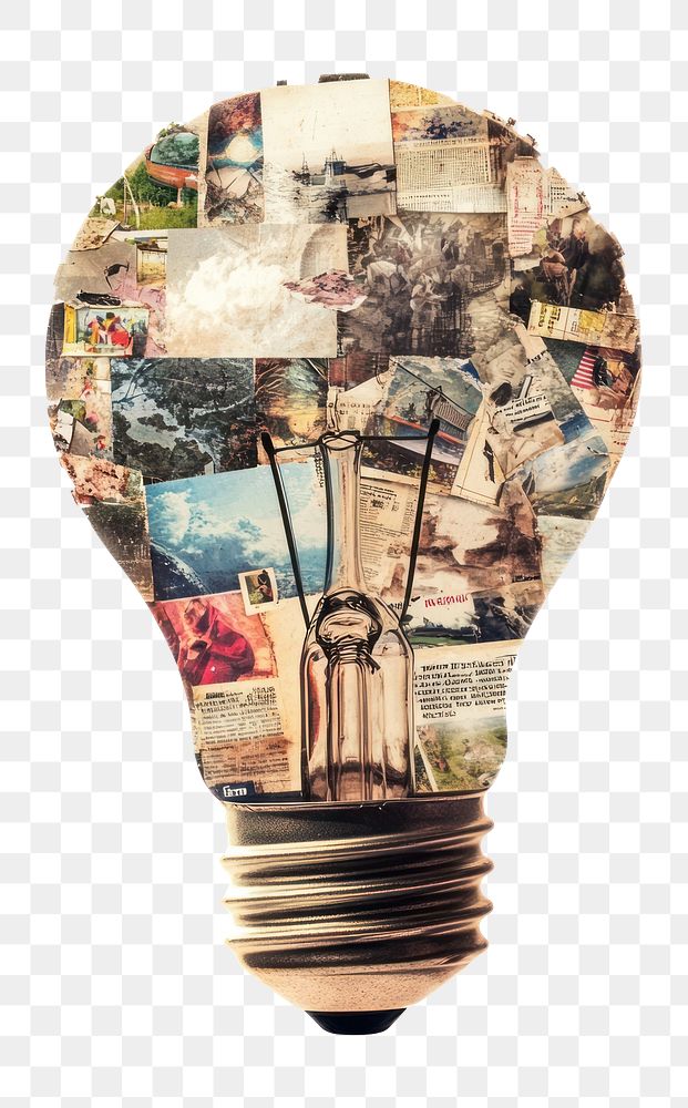 PNG Light bulb collage cutouts | Free PNG - rawpixel