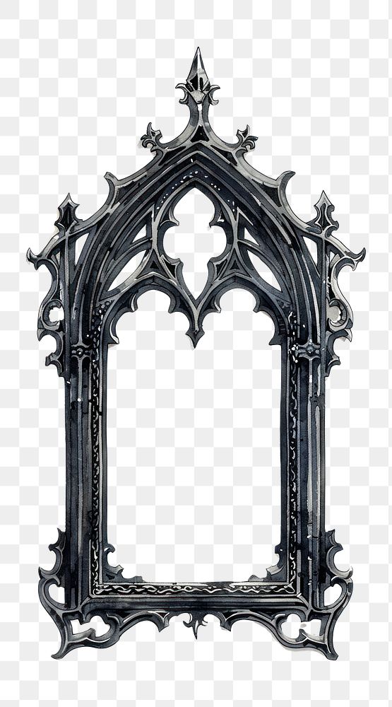 PNG Gothic frame architecture vintage | Free PNG - rawpixel