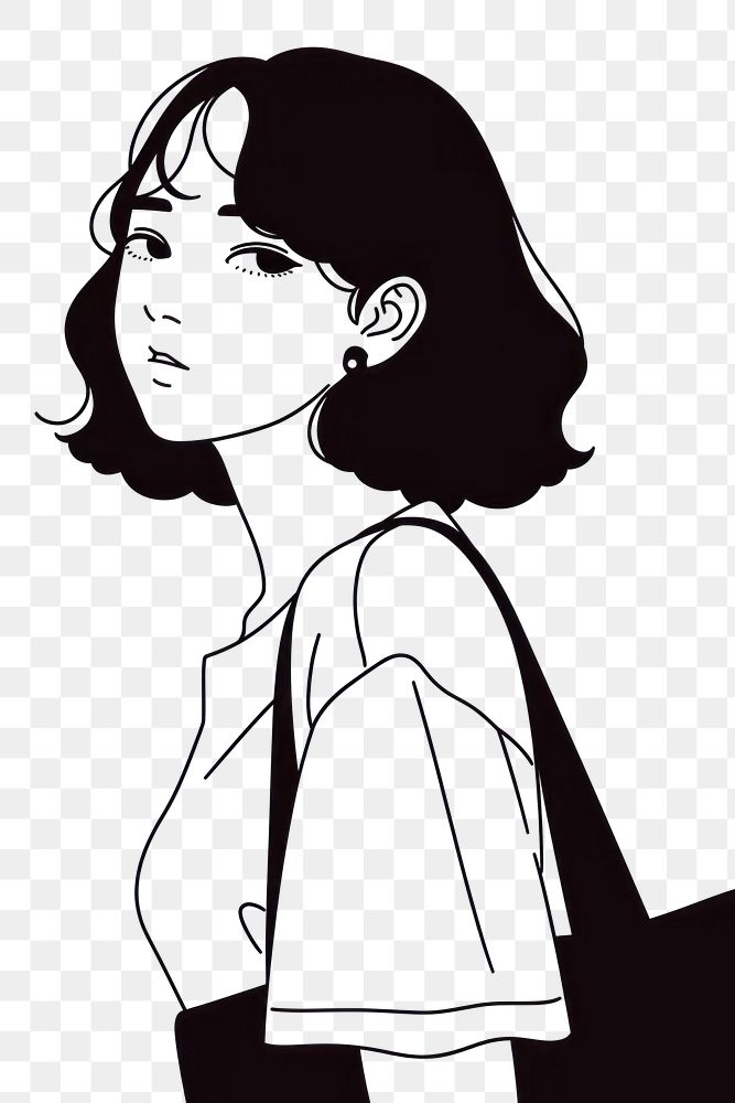 PNG Woman illustration character drawing. | Free PNG - rawpixel