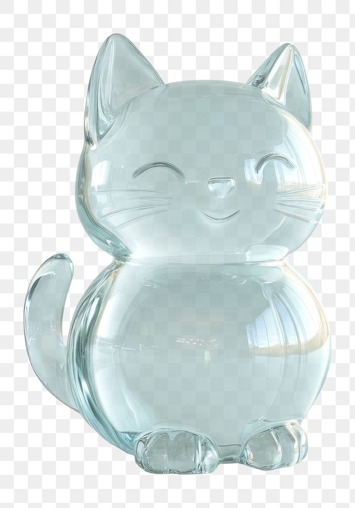 PNG Cat transparent figurine glass | Free PNG - rawpixel