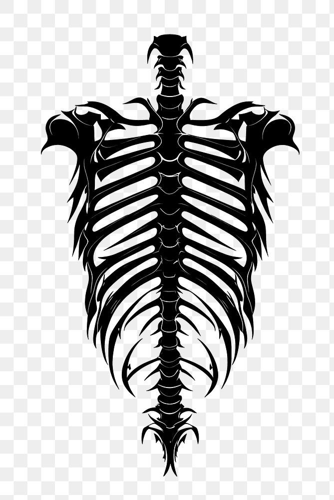 PNG Rib cage design gothic | Free PNG - rawpixel
