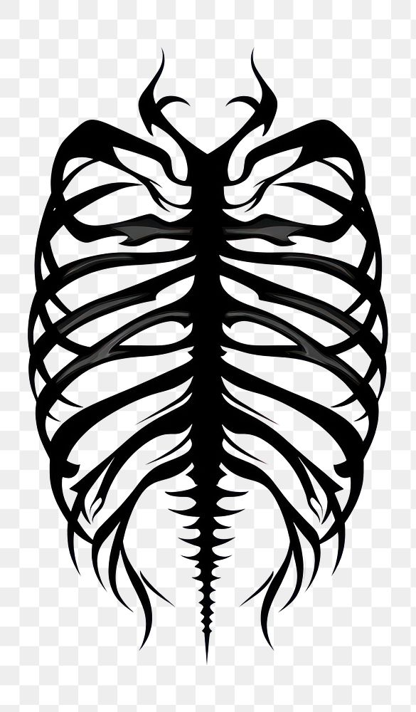 PNG Rib cage tribal design | Free PNG - rawpixel