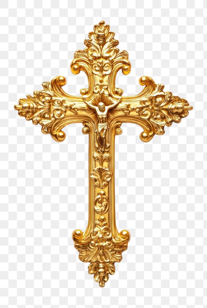 PNG Golden cross symbol iconography | Free PNG - rawpixel