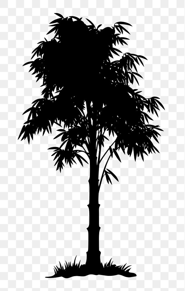 PNG Bamboo tree silhouette illustration | Free PNG - rawpixel