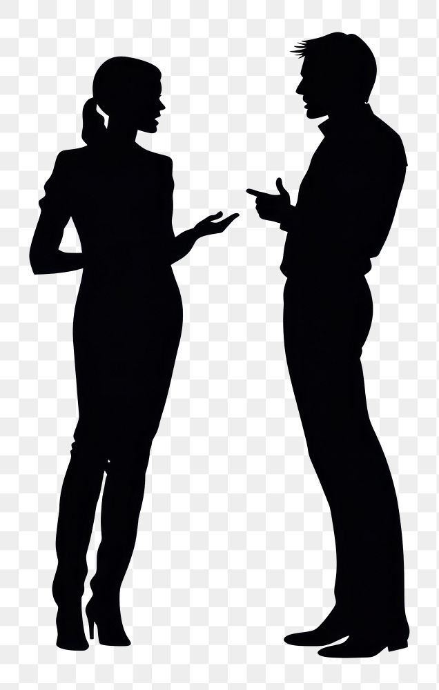 PNG People talking silhouette person | Free PNG - rawpixel
