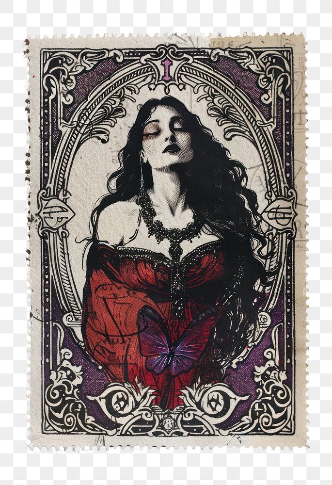 PNG Vintage postage stamp illustration | Free PNG - rawpixel
