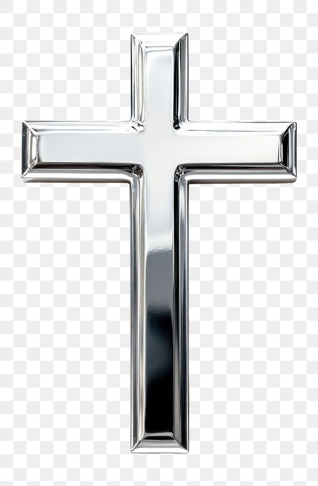 PNG Chrome cross symbol religious | Free PNG - rawpixel
