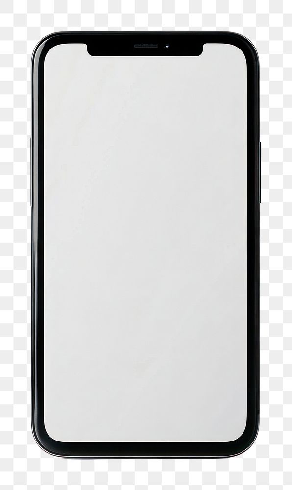 PNG White screen smartphone minimalist | Free PNG - rawpixel
