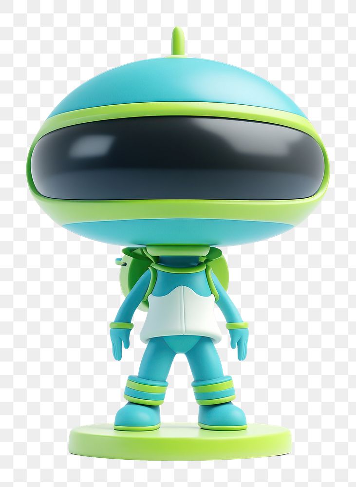 PNG UFO alien pilot blue | Free PNG - rawpixel