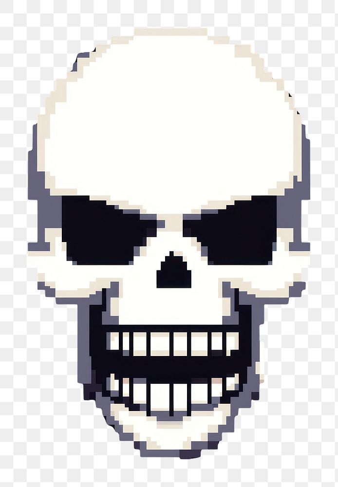 PNG Evil skull pixelated design | Free PNG - rawpixel