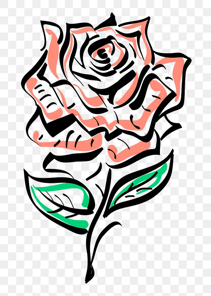 Rose png sticker, transparent background. | Free PNG - rawpixel