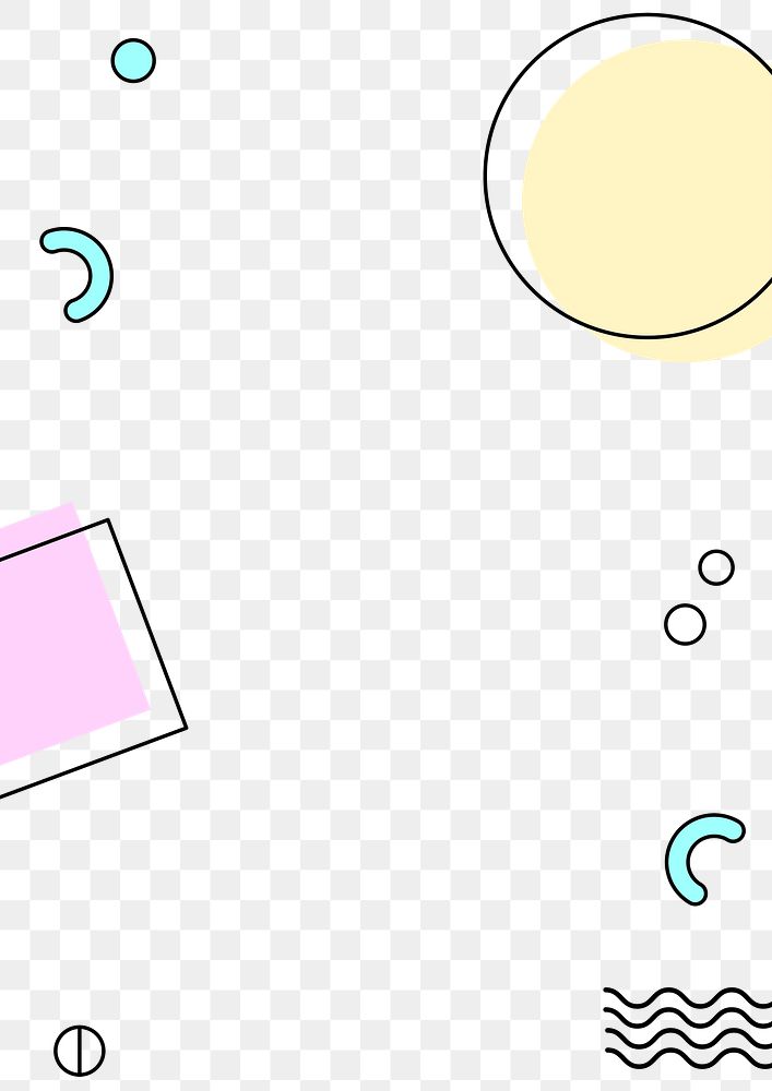 Funky Memphis Png Frame Transparent Premium PNG Rawpixel