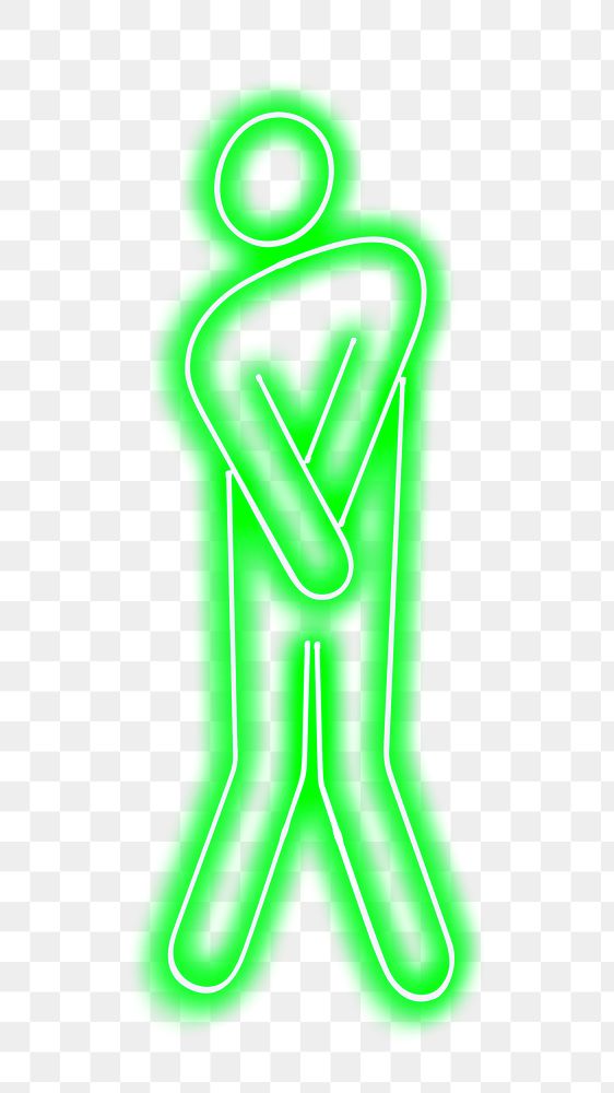 Png neon toilet sign sticker | Free PNG - rawpixel