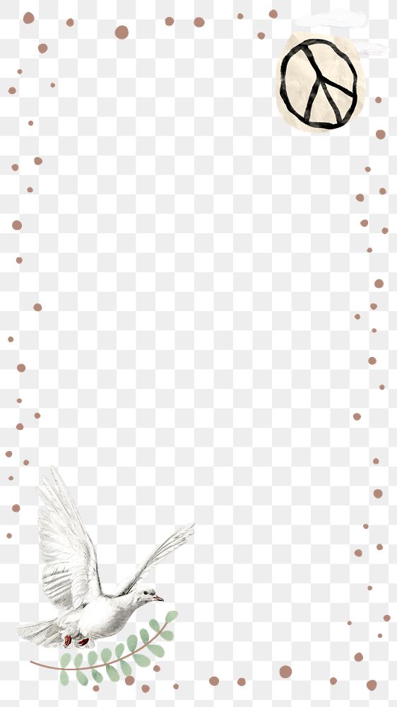 Dove & peace png frame, | Premium PNG - rawpixel