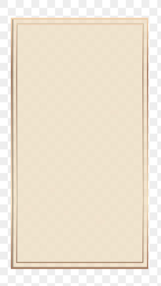 Beige frame png, transparent background | Premium PNG - rawpixel