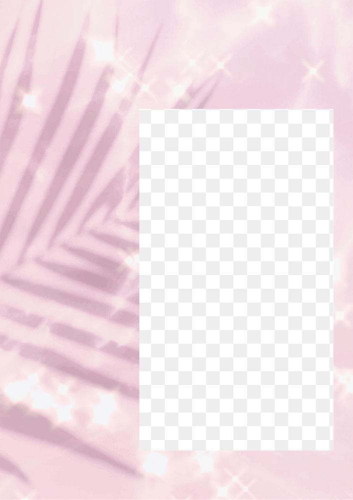 PNG aesthetic pink tropical frame, | Premium PNG - rawpixel