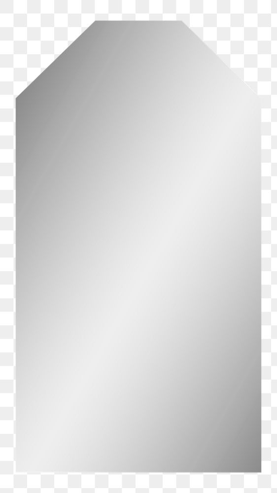 PNG metallic silver tag, gradient | Premium PNG - rawpixel