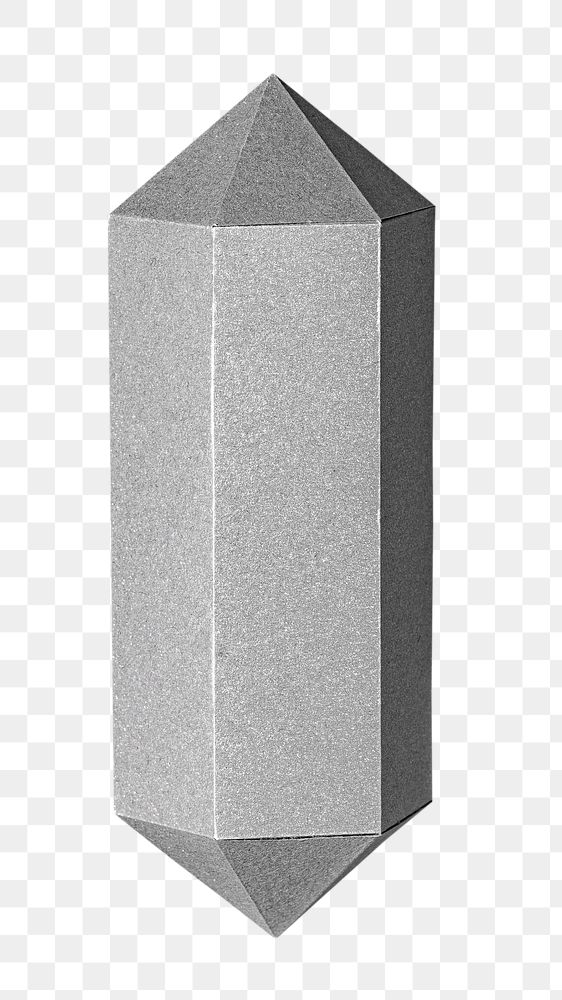 Png grey hexagonal prism paper | Premium PNG - rawpixel