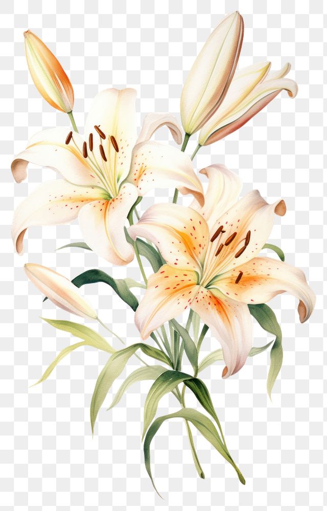 PNG Flower plant lily inflorescence. | Premium PNG - rawpixel