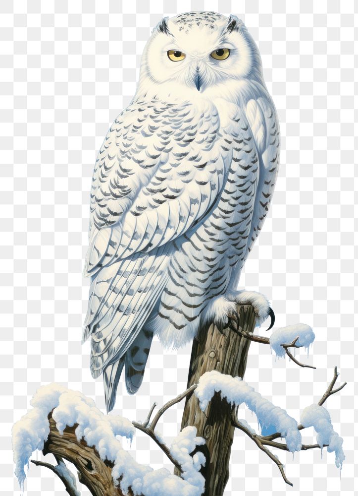 PNG Owl animal bird snow | Premium PNG - rawpixel