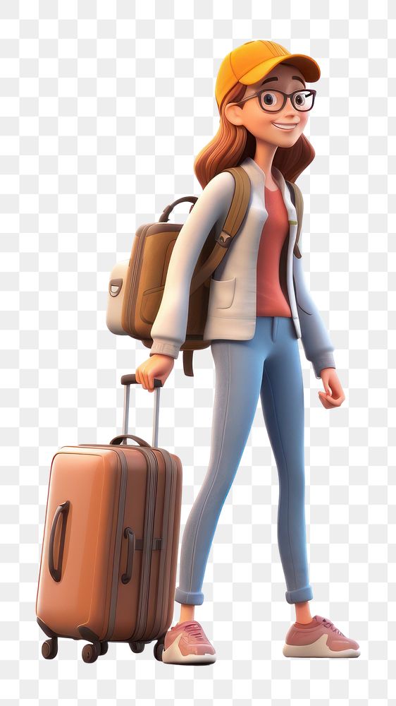 PNG Suitcase footwear luggage smiling. | Premium PNG - rawpixel