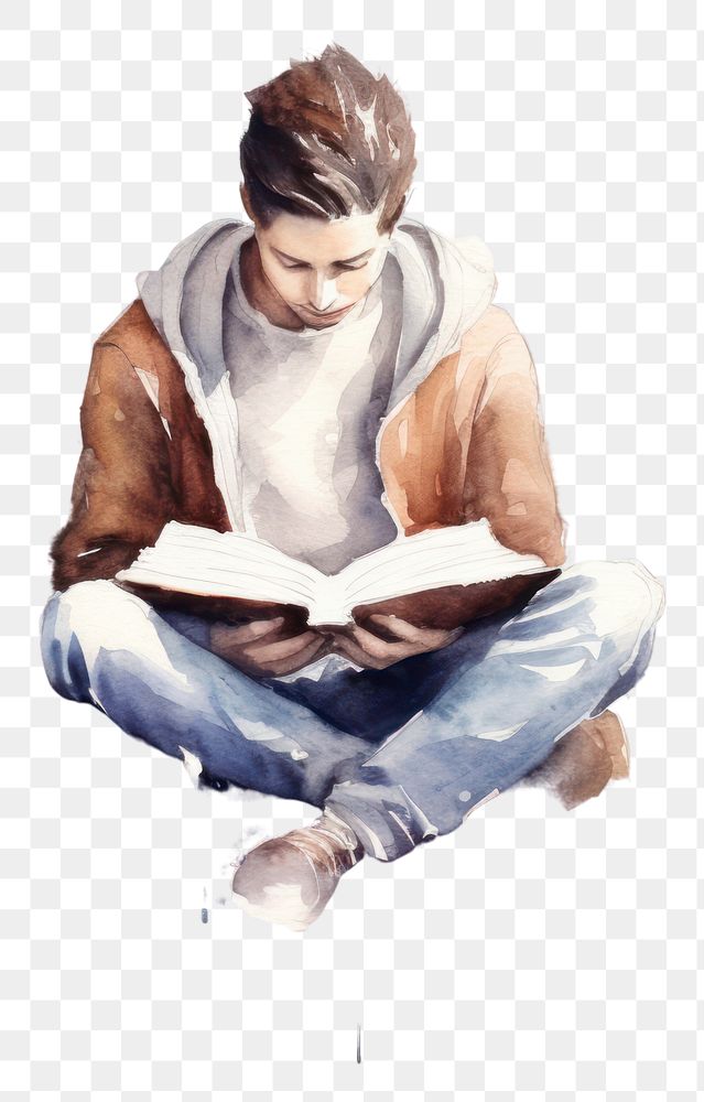 PNG Reading drawing sketch adult | Free PNG - rawpixel