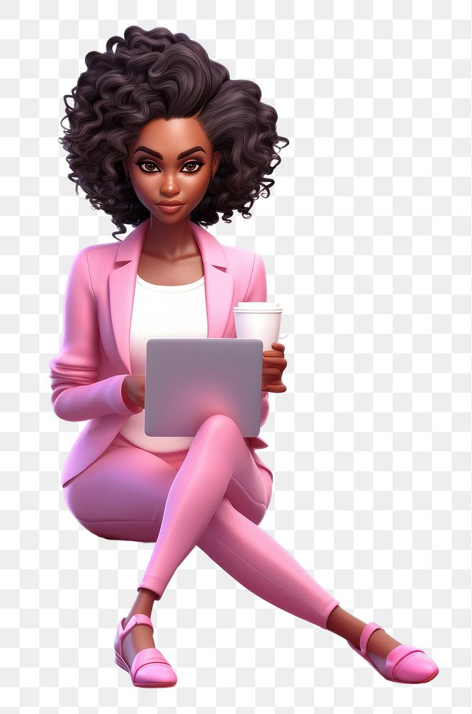 PNG Computer sitting cartoon laptop | Premium PNG - rawpixel