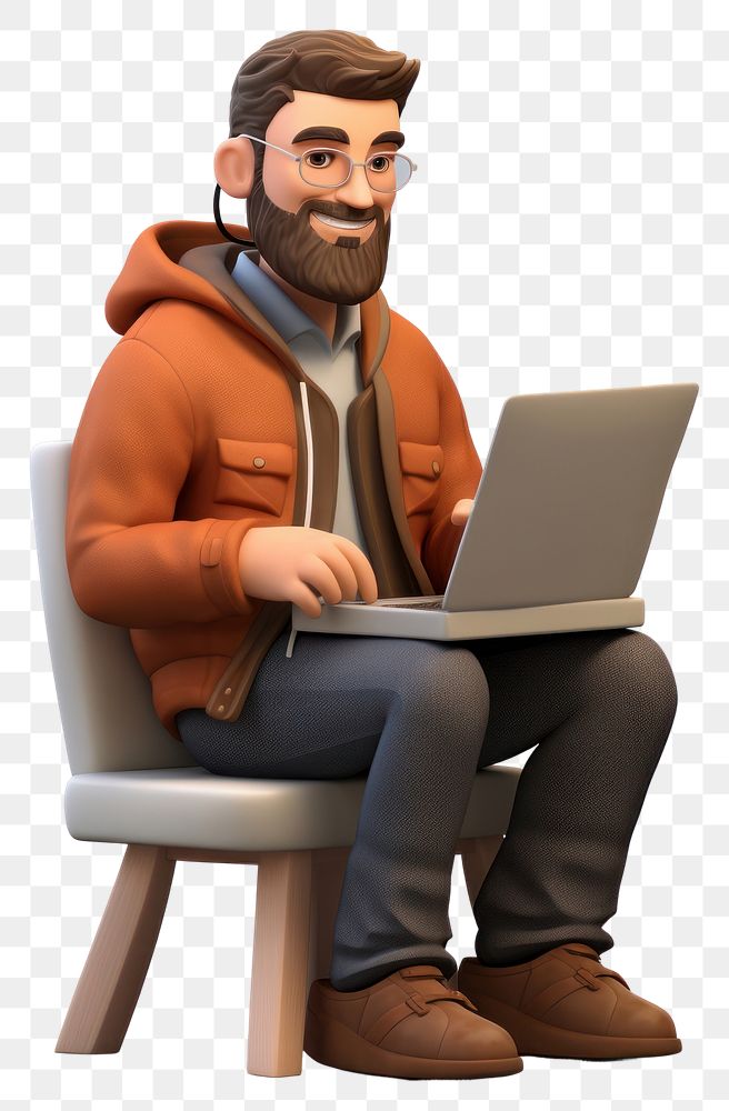 PNG Sitting laptop computer portrait. | Premium PNG - rawpixel