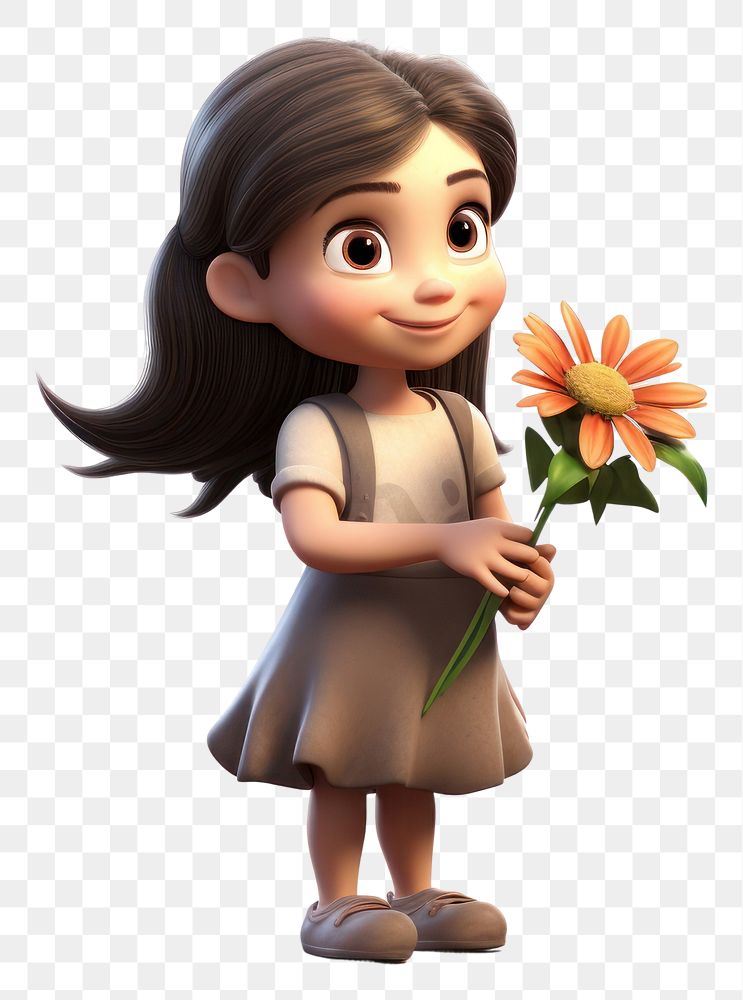 PNG Cartoon flower smiling plant. | Free PNG - rawpixel